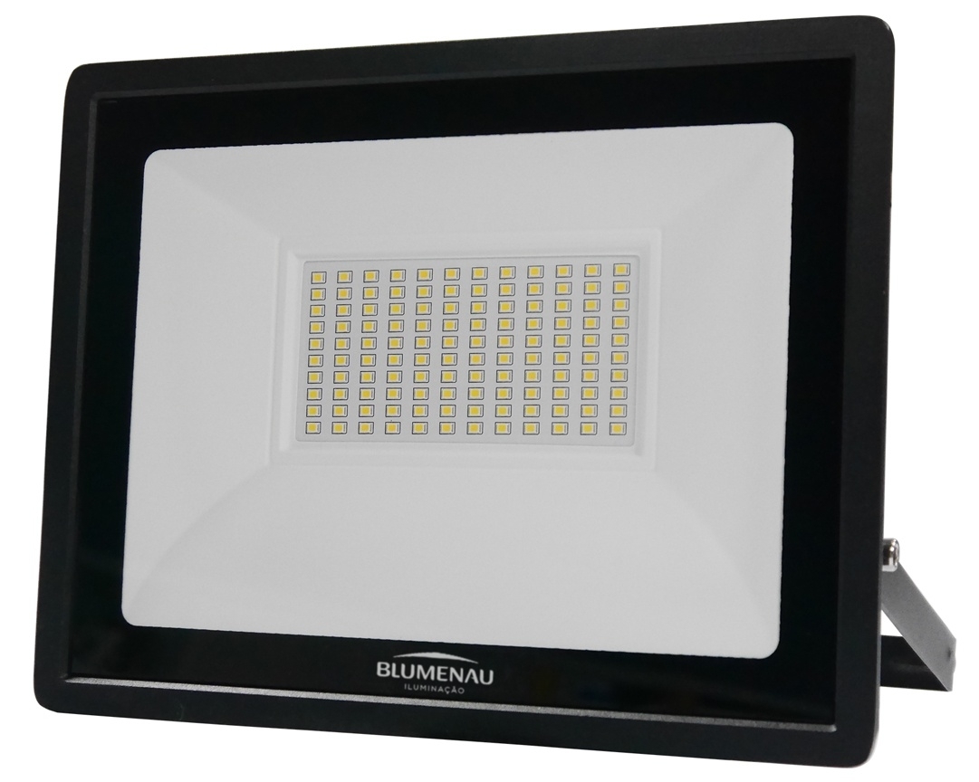 Refletor Led Blumenau 100 watts IP65 Bivolt 6500K 76100600 | Luz de Casa