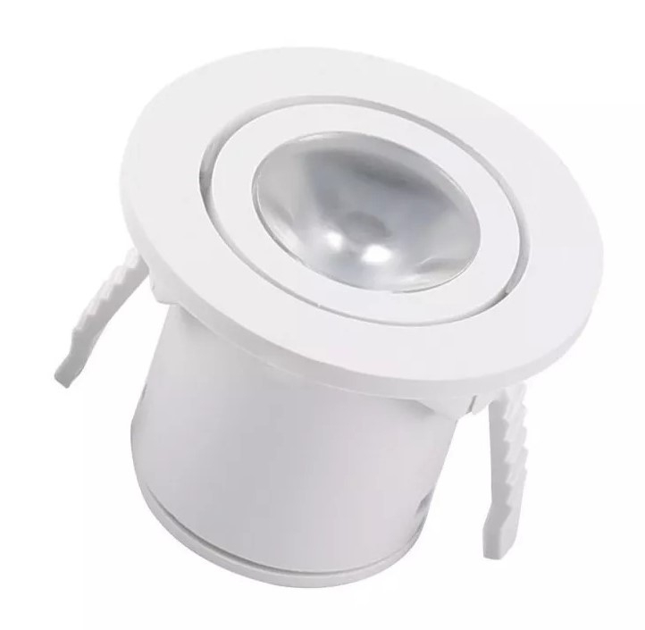 Mini Spot Opus LED (Kit 02 unidades) 1 watts 3000K Branco Ø37x29mm OPS 82642 | Luz de Casa