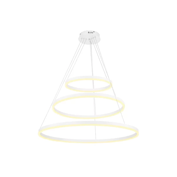 Pendente GMH Cosmos Branco 113 watts 3000K Bivolt Ø400/600/800mm P-COSMOS-180-BRANCO | Luz de Casa