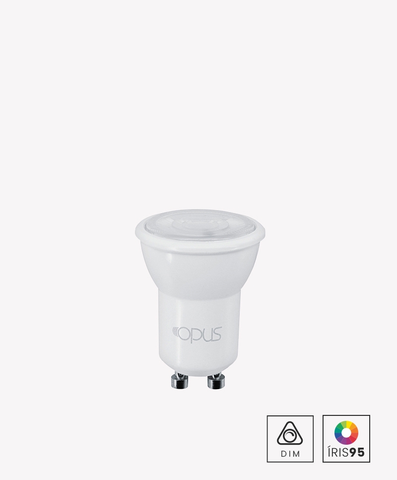 Lâmpada Opus LED Mini Dicroica MR11 3,5 watts 2700K 36° Dimerizável ...