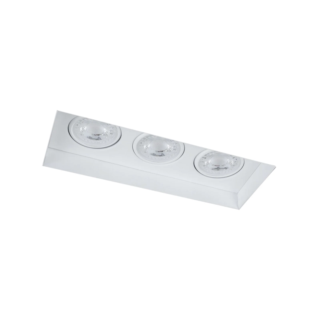 Embutido No Frame Usina Grid Retangular 3L AR111 421x155mm NF 354 3P | Luz de Casa