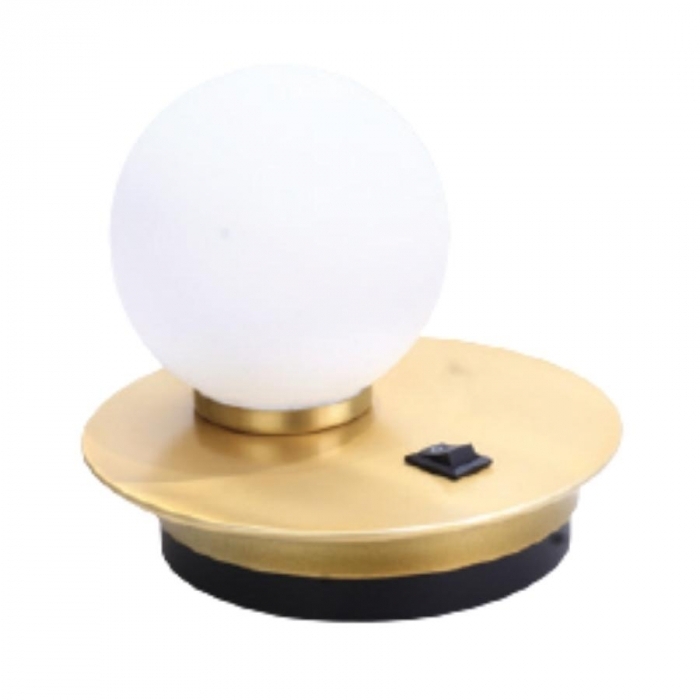 Abajur Old Artisan 1L G9 Ø150x140mm Globo Ø100mm ABJ-5523 | Luz de Casa